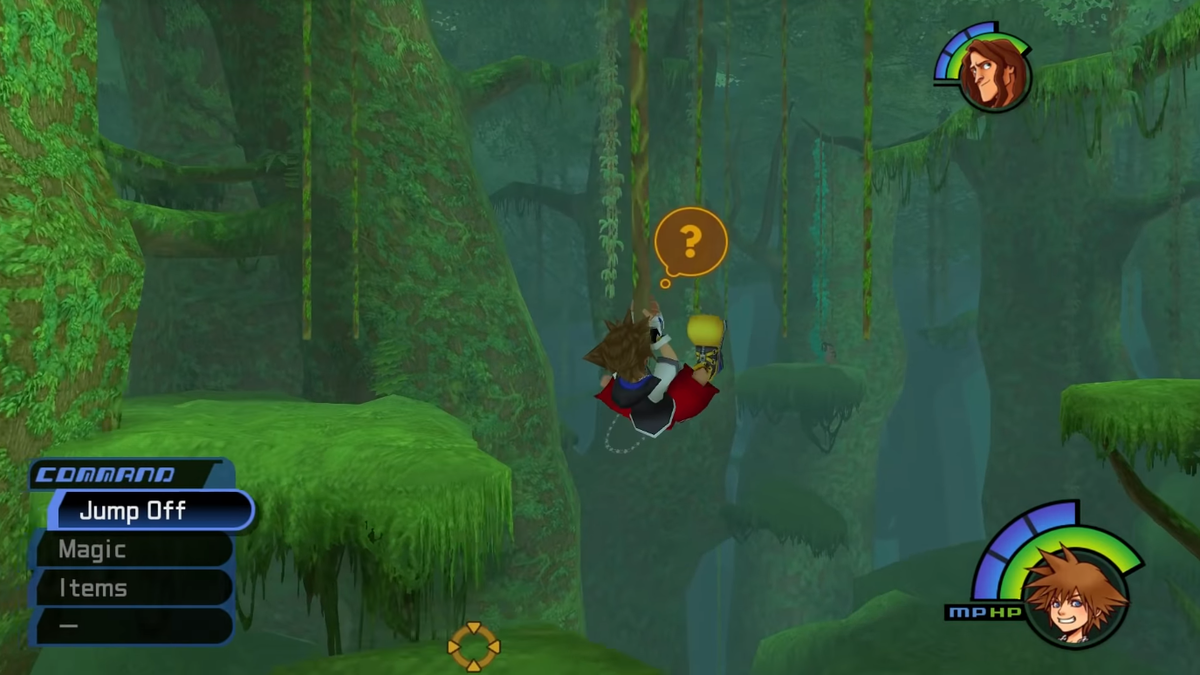 Vine Swinging - Kingdom Hearts Wiki, the Kingdom Hearts encyclopedia
